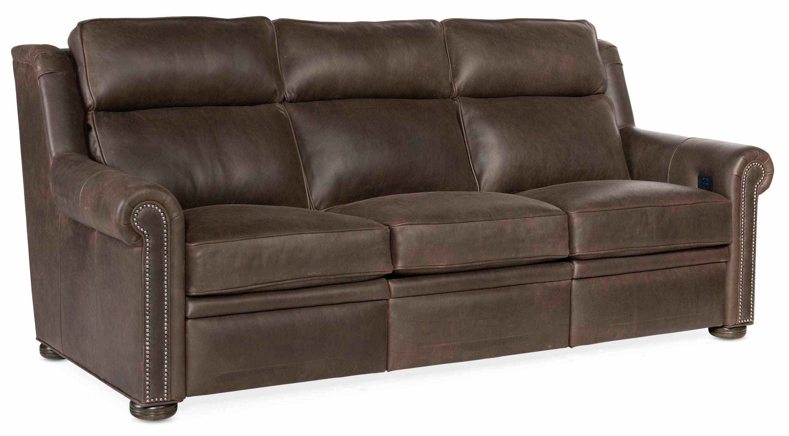 Bradington Young | Reece Leather Power Reclining Sofa With Articulating ...