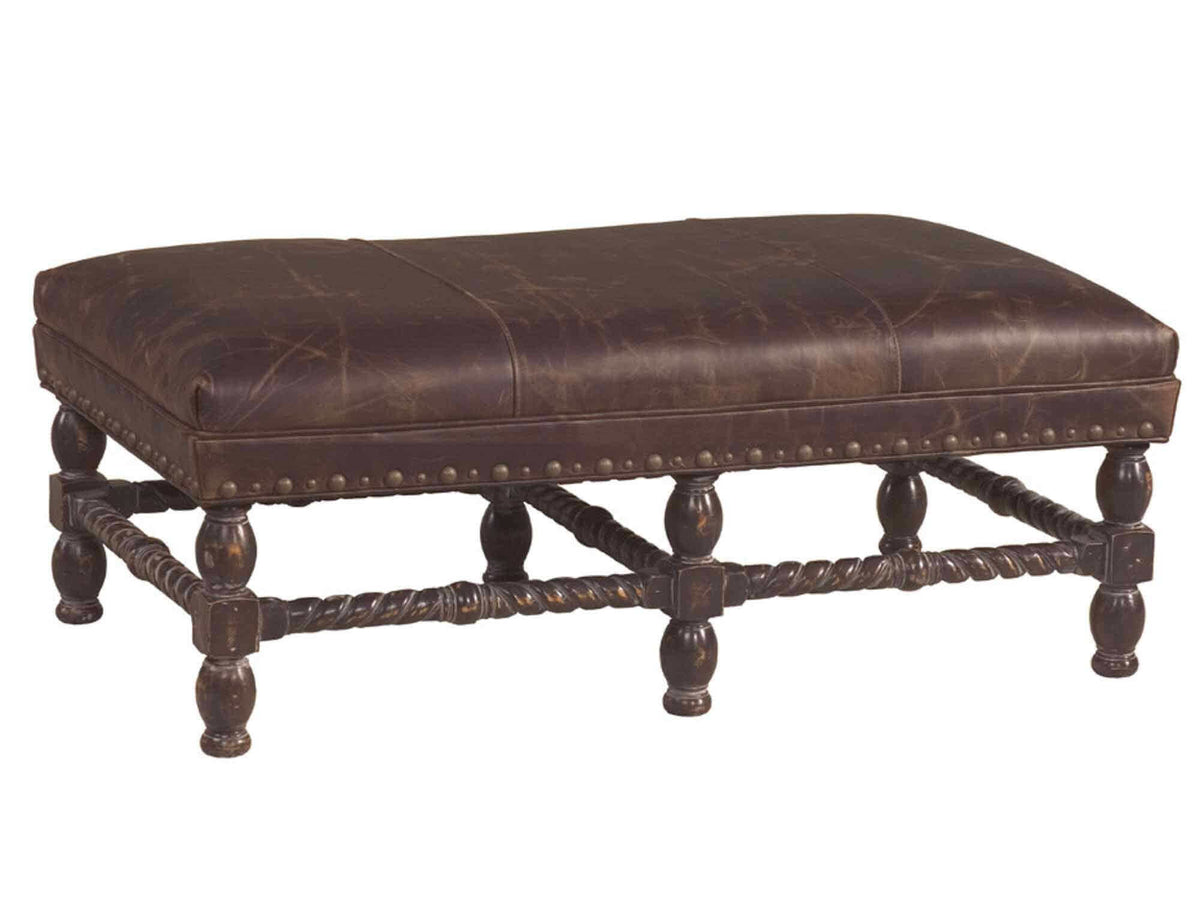Hoover Leather Bench by American Heirloom | Wellington's Fine Leather ...