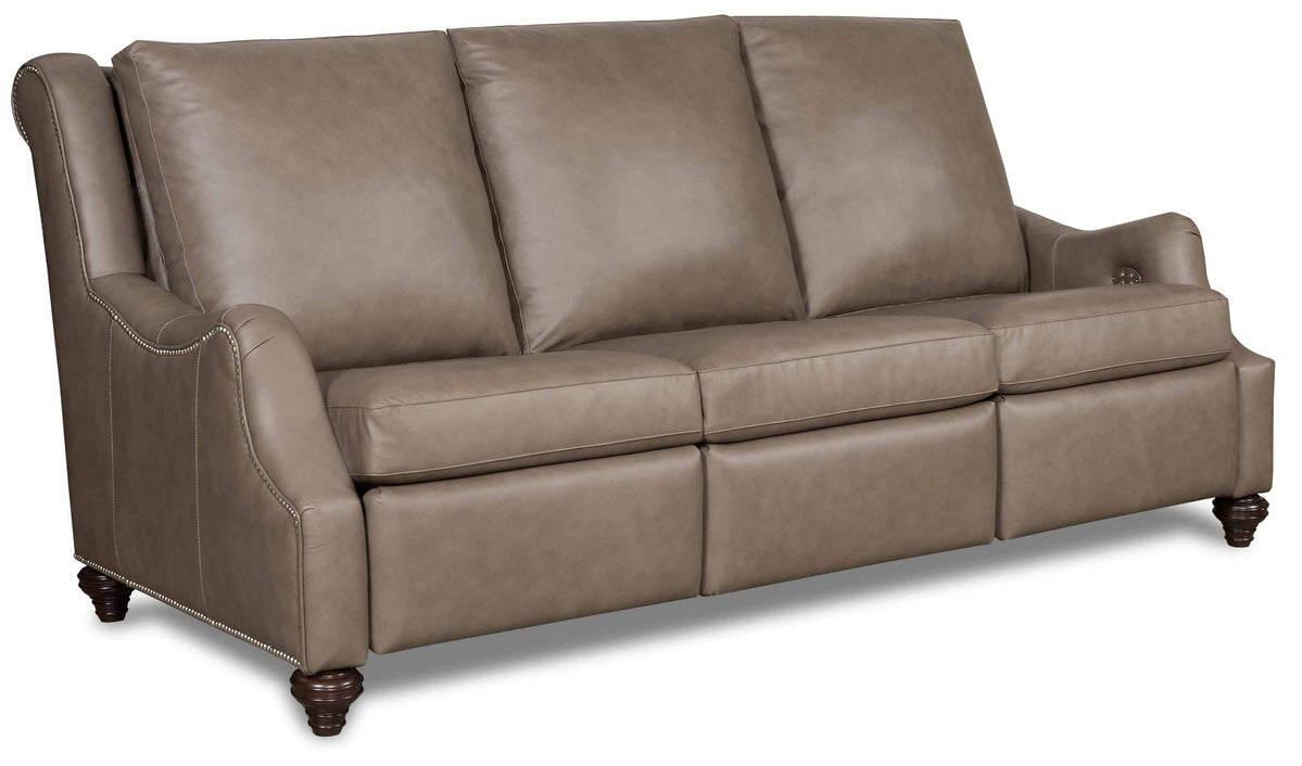 Jake Leather Power Reclining Sofa With Articulating Headrest by ...