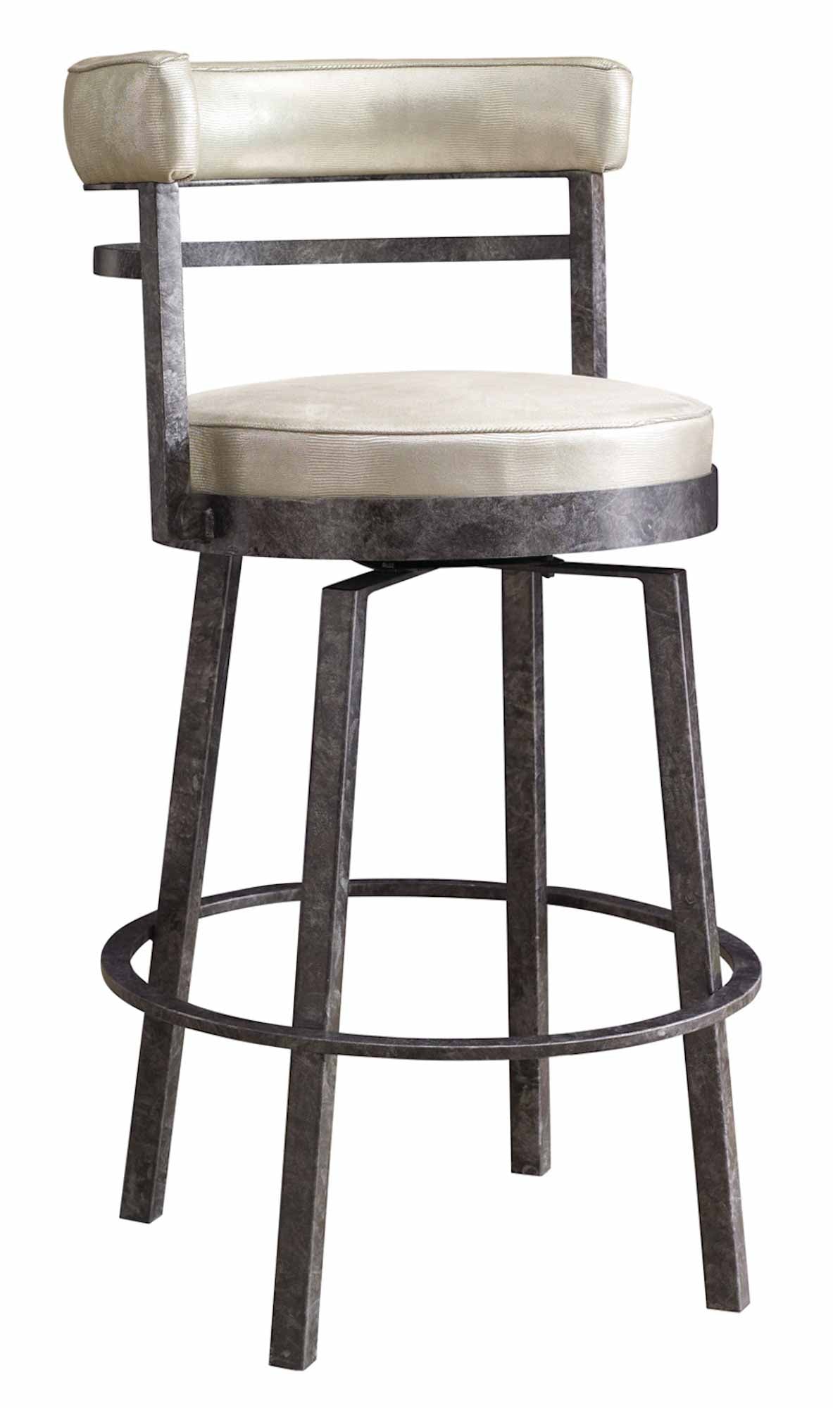 Jolie Leather Swivel Bar Stool by American Luxury | Wellington's Fine ...