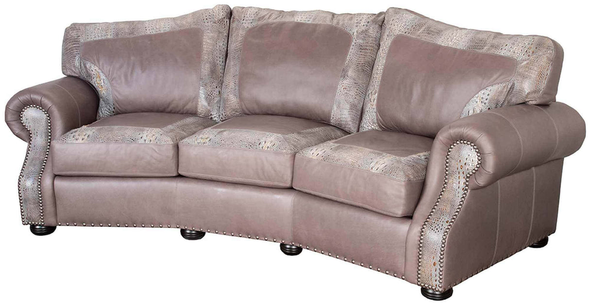 Carly Jean Leather Conversation Sofa by Wellington's Furniture