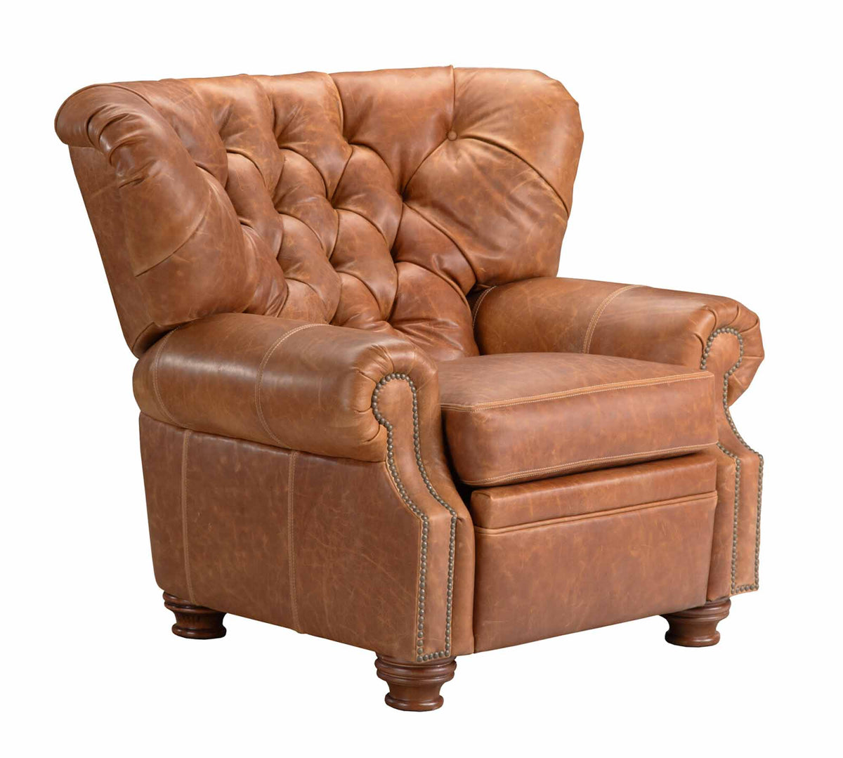 Mickler Wing Back Leather Recliner By American Tradition