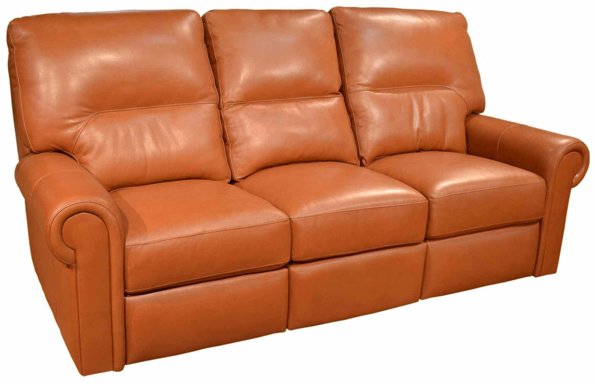 Riley Leather Reclining Sofa by American Style | Wellington's Fine Leather Furniture